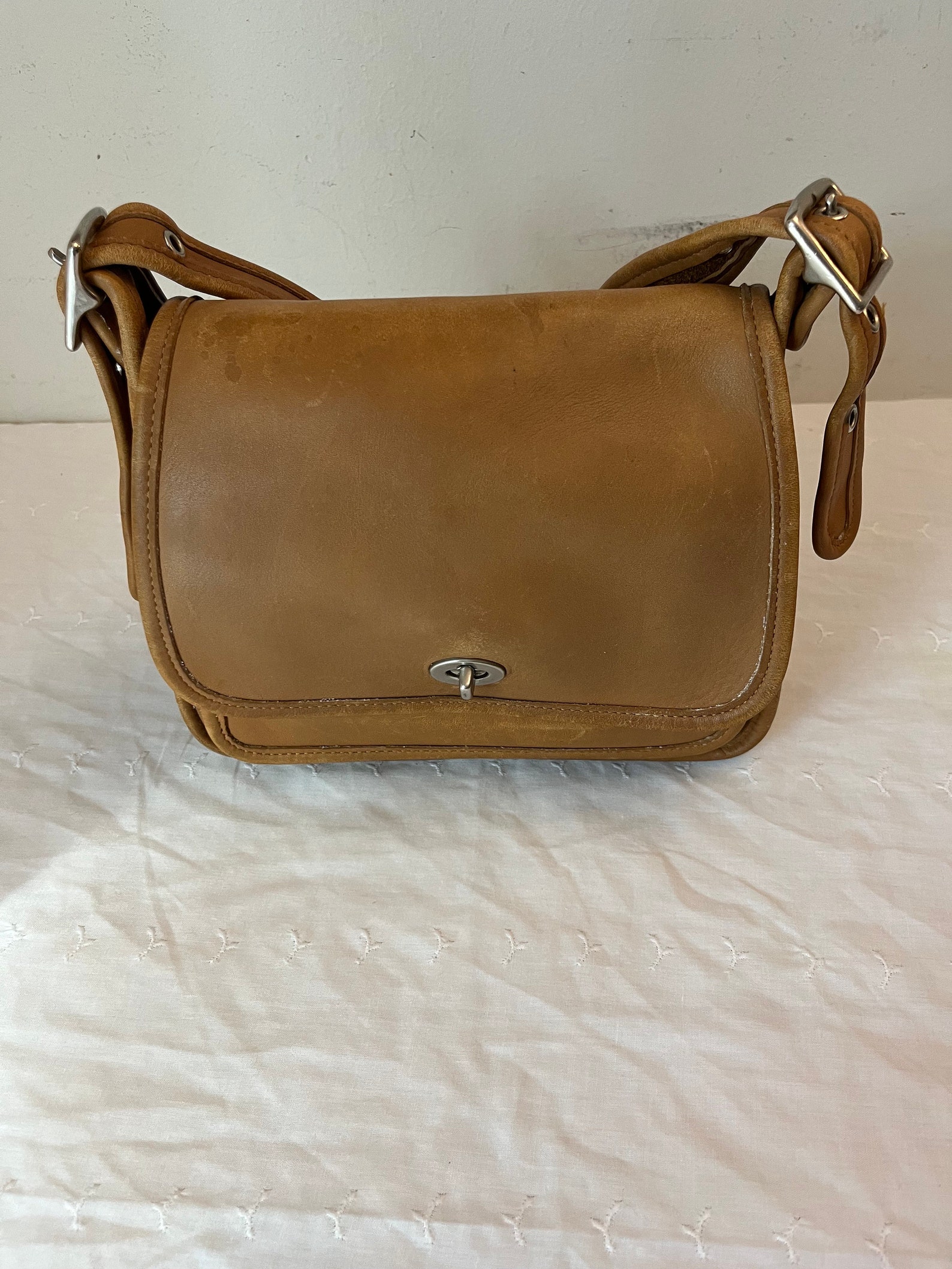 Vintage Coach Rambler Tan Leather Legacy Shoulder Crossbody Bag 9061 - Etsy
