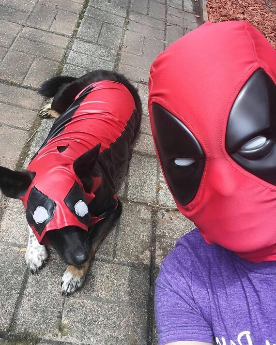 Items similar to Deadpool Custom Dog Costume - DogPool Cosplay on Etsy