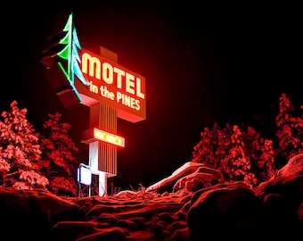 Neon Motel Sign | Etsy