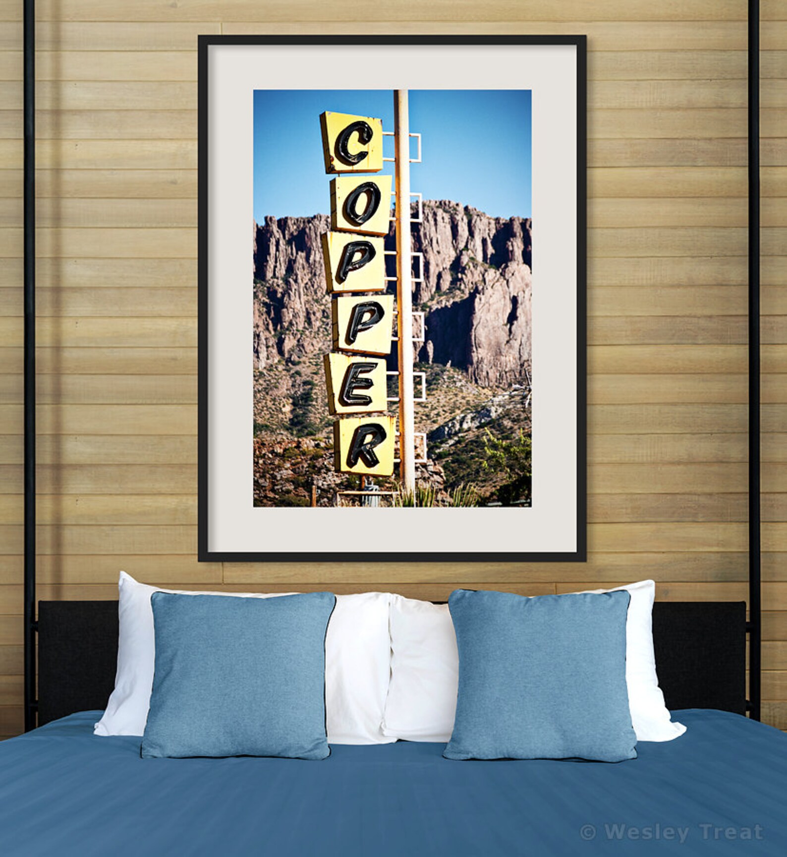 Copper Motel Desert Googie Motel Sign Photograph - Etsy