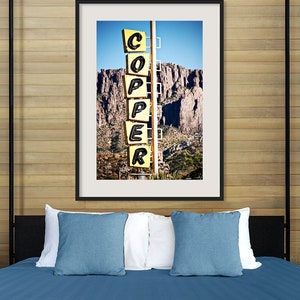 Copper Motel Desert Googie Motel Sign Photograph - Etsy