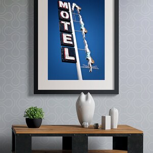 Starlite Motel Diving Lady - Neon Hotel Sign Photograph - Etsy
