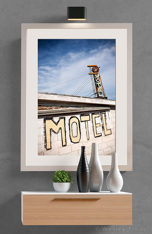 Circle R Motel Derelict Hotel Sign Photograph - Etsy