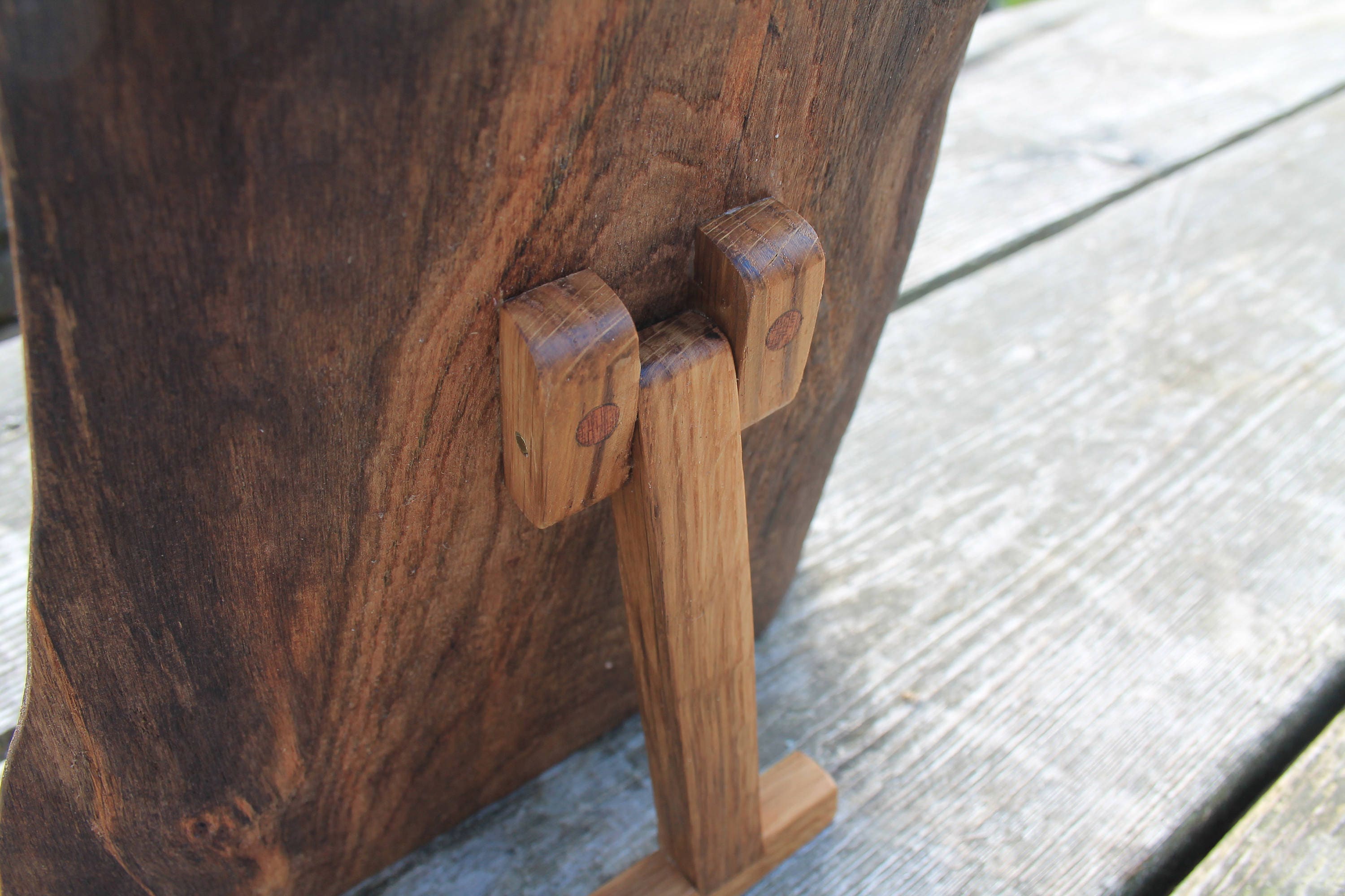 8 Inch Tablet Stand Elm Tablet Stand Rustic Tablet Stand | Etsy