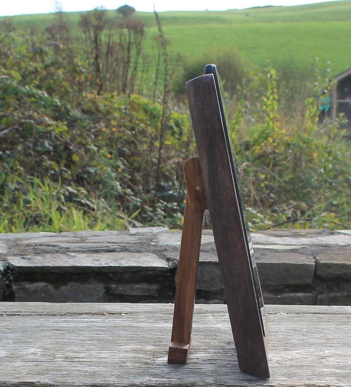 8 Inch Tablet Stand Elm Tablet Stand Rustic Tablet Stand | Etsy