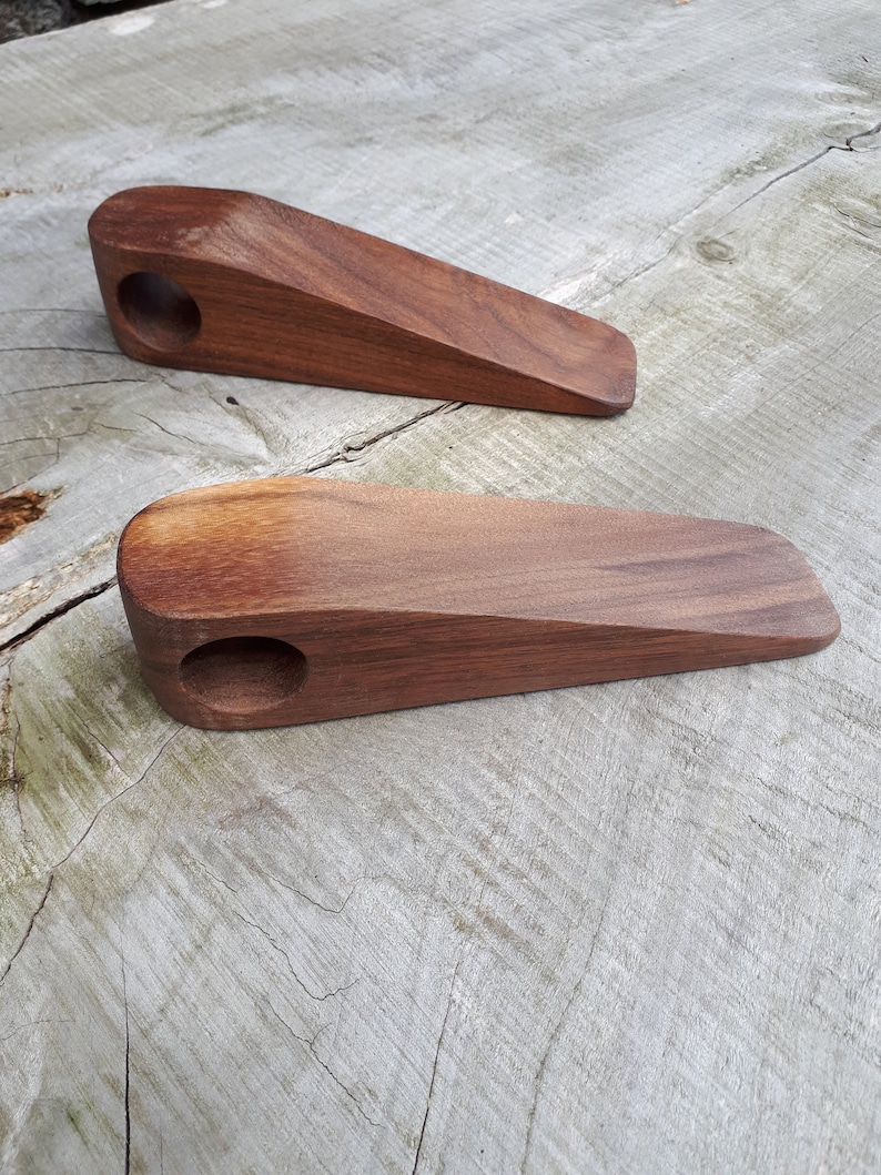 Solid Walnut Door Stop Door Stopper Personalized Wooden - Etsy UK Solid Walnut Door Stop Door Stopper Personalized Wooden - Etsy UK