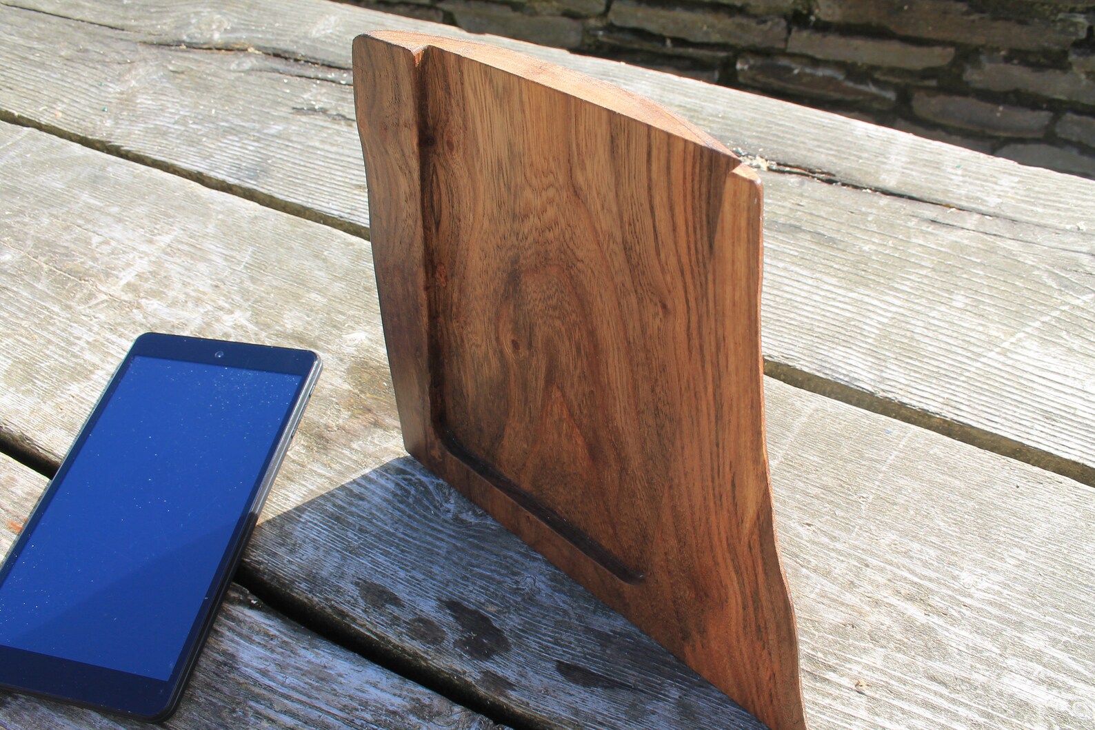 8 Inch Tablet Stand Elm Tablet Stand Rustic Tablet Stand | Etsy