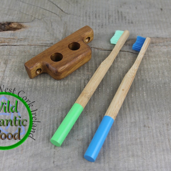 Wood Wall Mounted Toothbrush Holder - Etsy