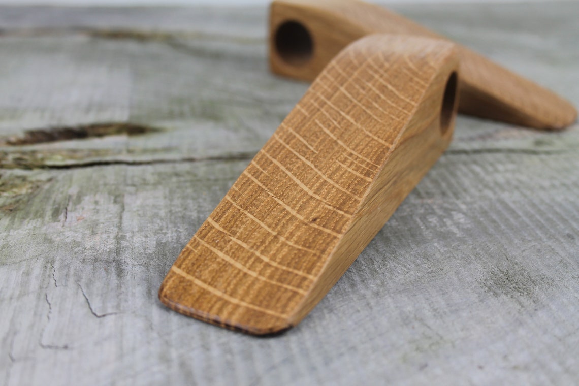 Solid Oak Door Stop, Door Stopper, Personalized, Wooden Door Stop, Gift ...
