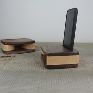 Wooden Passive Amplifier and Smartphone Stand Walnut and - Etsy UK