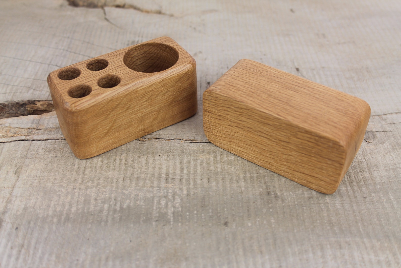 Small Wooden Desk Caddy Wooden Pencil and Pen Holder Wood | Etsy