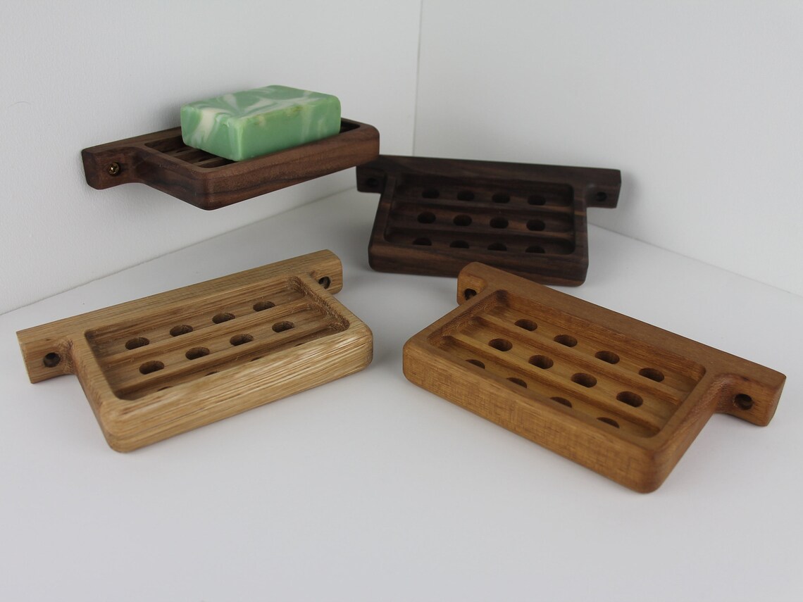 Wall Soap Dish, Wooden Soap Saver, Handmade Soap Tray, Soap Dish for ...