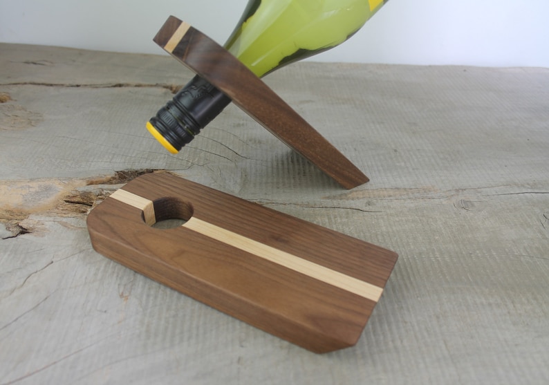 Magic Balancing Wine Bottle Holder Handmade Floating Wooden - Etsy