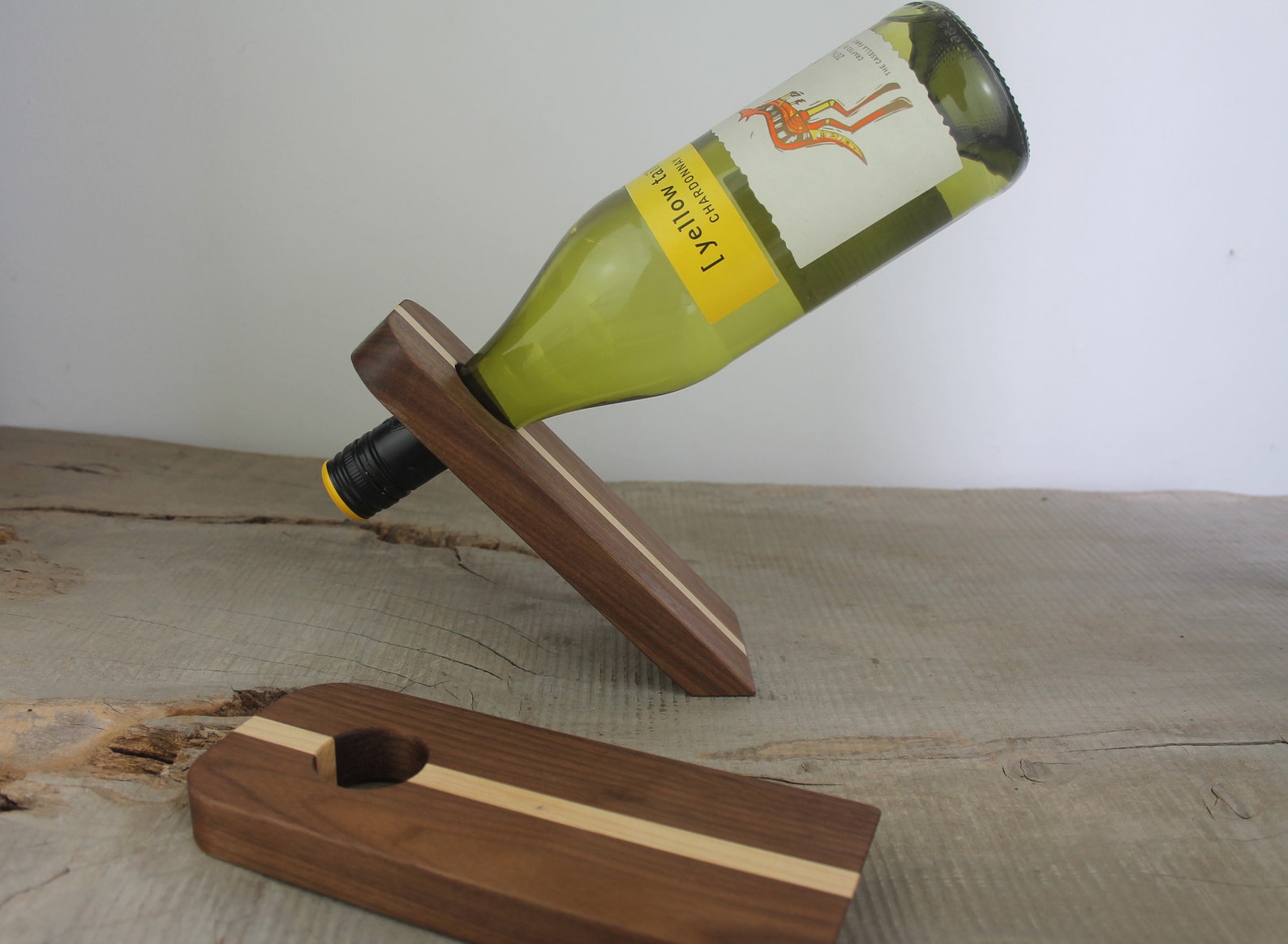 Magic Balancing Wine Bottle Holder Handmade Floating Wooden - Etsy