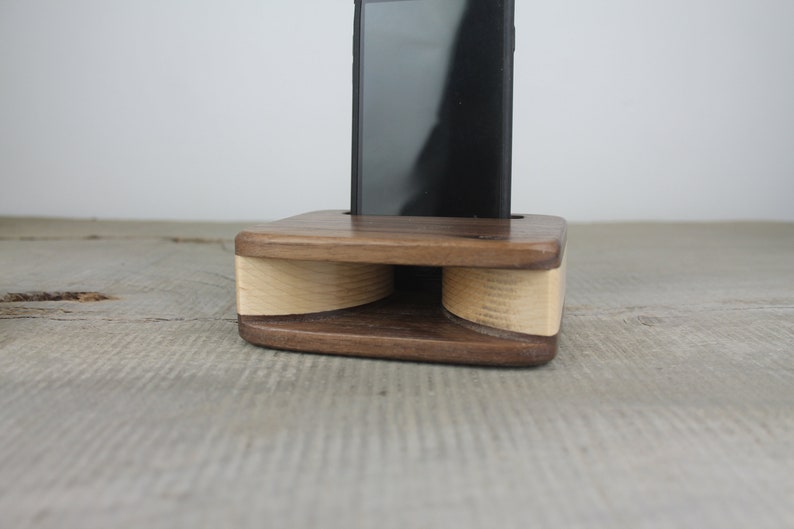 Wooden Passive Amplifier and Smartphone Stand Walnut and - Etsy UK