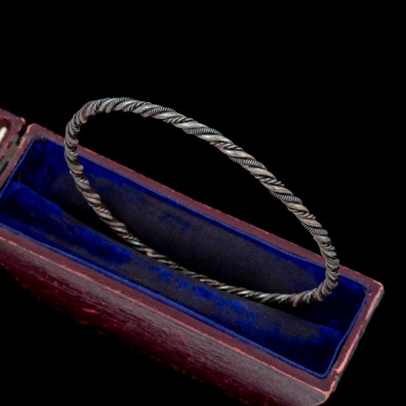 Antique Vintage Art Deco 925 Sterling Silver Rope Twi… - Gem