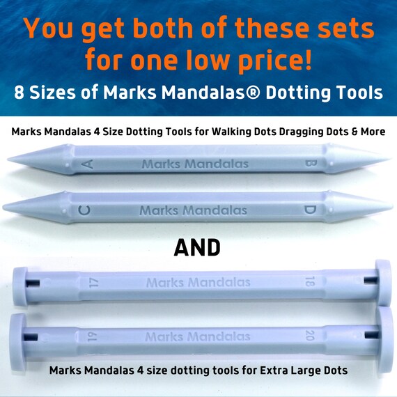 Marks Mandalas® Dotting Tool Set 8 Sizes 4 sizes for Extra | Etsy