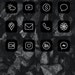 Black iPhone Ios 14 App Icons, Dark Theme App Icons for iPhone Ios 14 ...