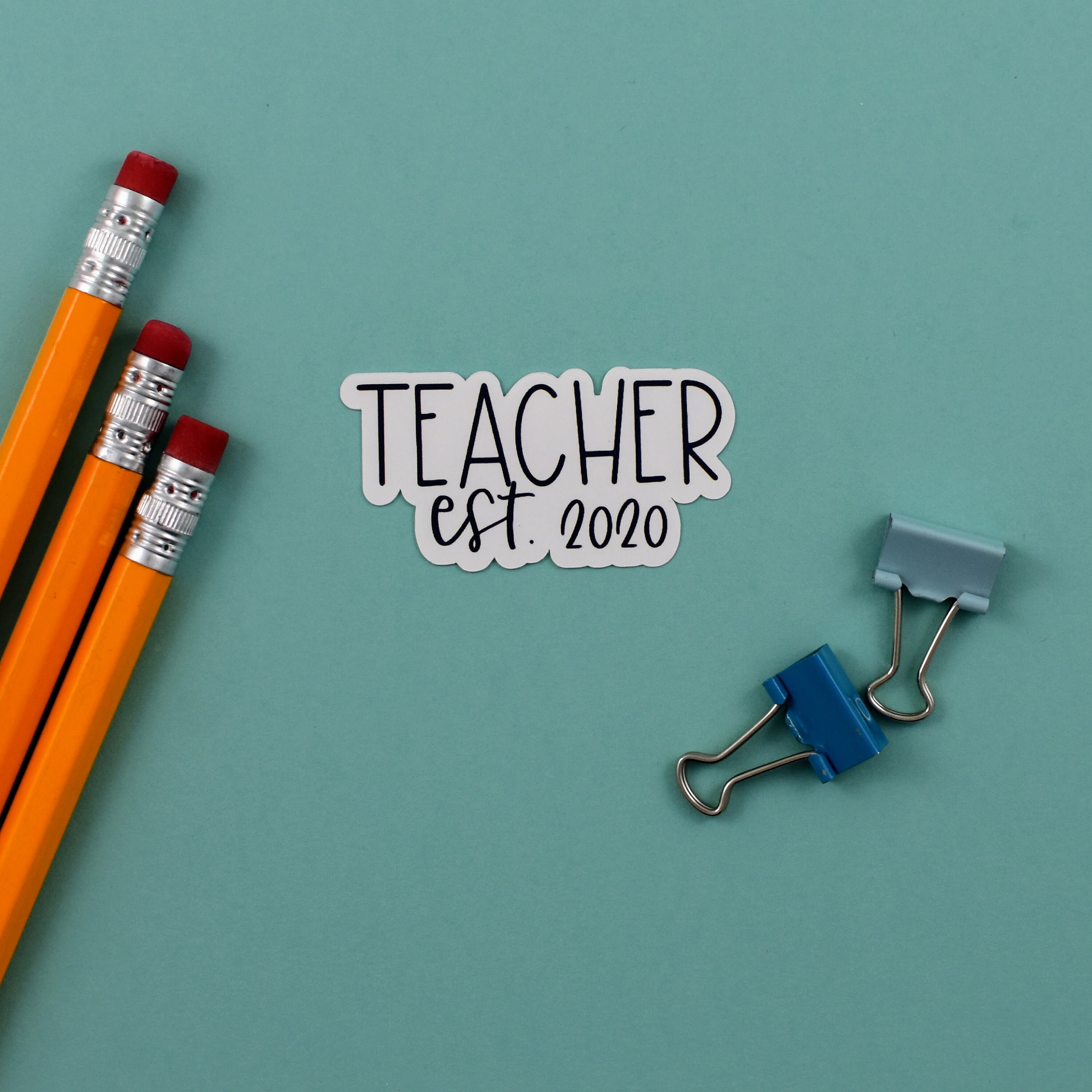 Teacher Established Sticker Gift for Teachers Custom | Etsy