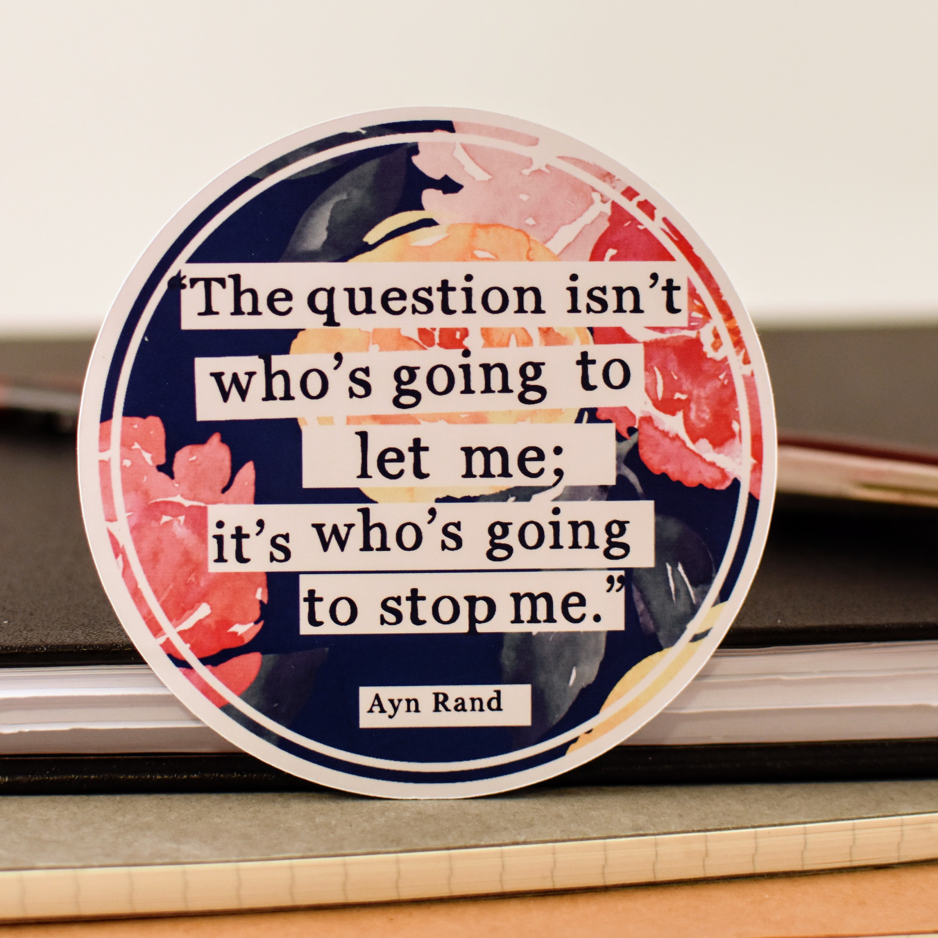 Ayn Rand Sticker - Etsy