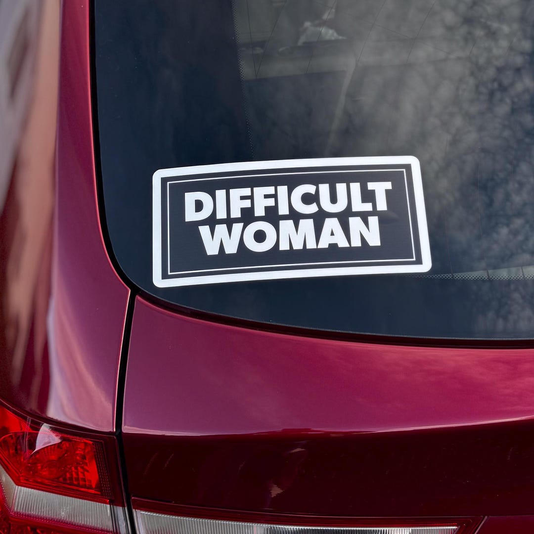 Bumper Stickers, Difficult Woman, Funny Stickers - Etsy