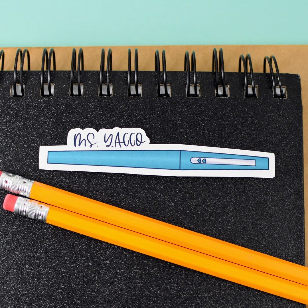 Custom Flair Pen Sticker, Teacher Laptop Sticker, Teacher Gifts - Etsy