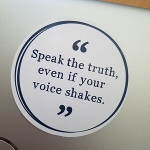 RBG Sticker, Speak the Truth, Inspired by Ruth Bader Ginsburg, Laptop ...