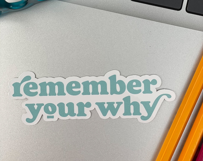 Colorful Vinyl Sticker, Inspirational Quote Decal, Motivational ...