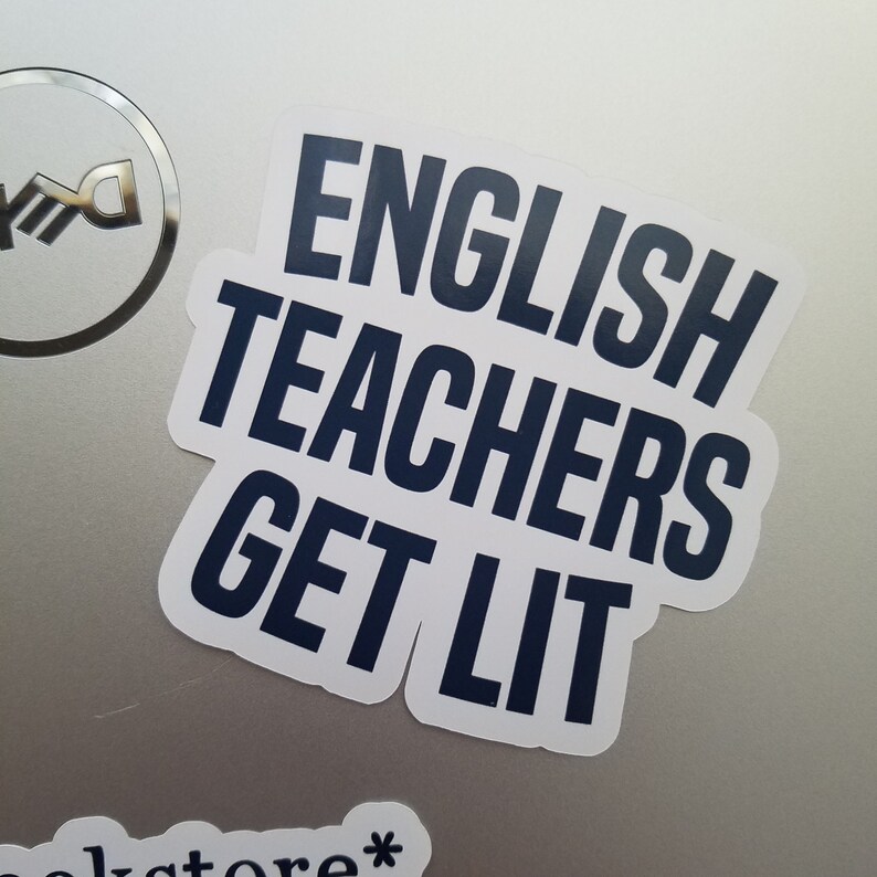 English Teacher Sticker Teacher Appreciation Gift English | Etsy