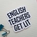 English Teacher Sticker, Teacher Appreciation Gift, Laptop Stickers - Etsy