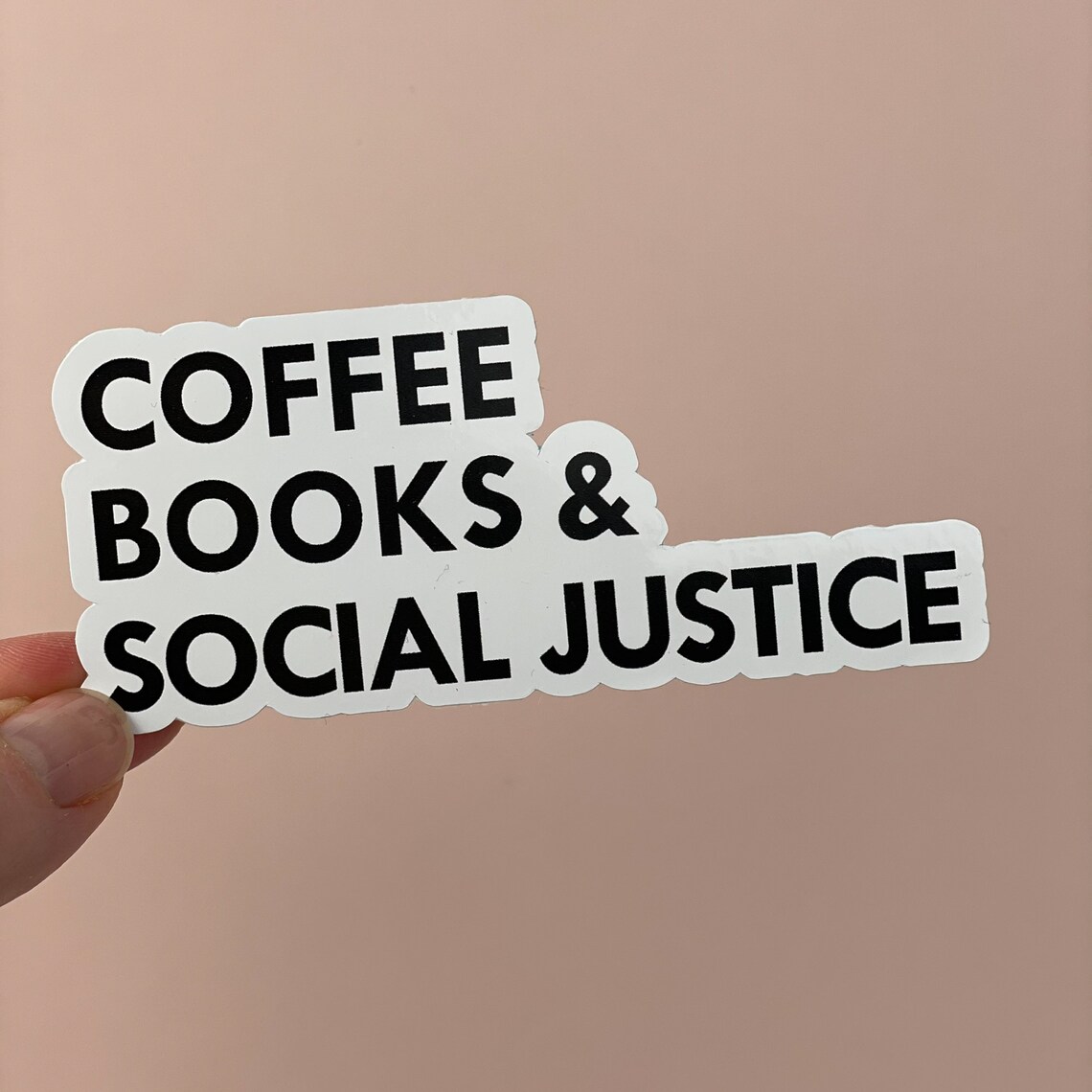 Coffee Books & Social Justice Sticker Laptop Stickers Book | Etsy