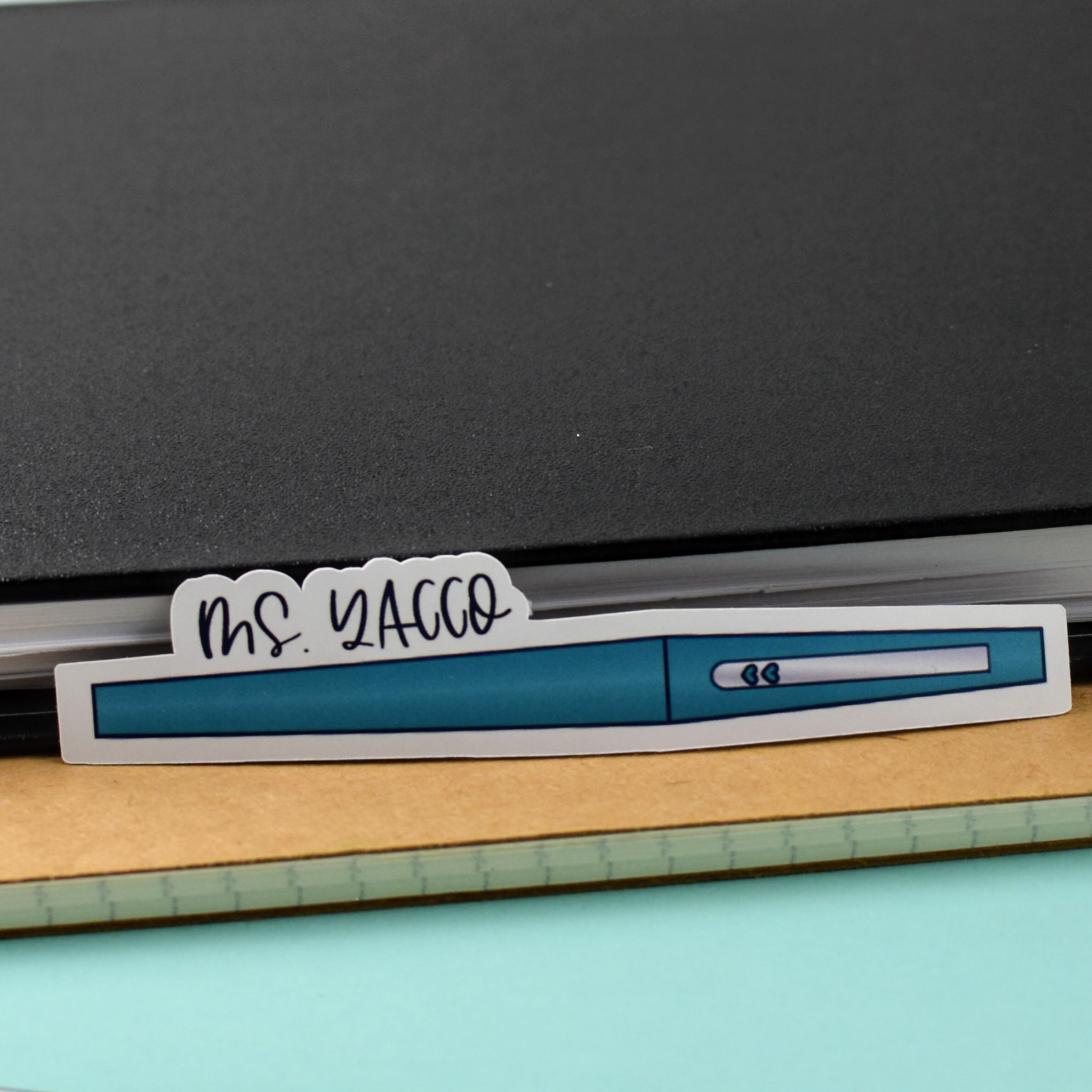 Custom Flair Pen Sticker Teacher Laptop Sticker Teacher | Etsy