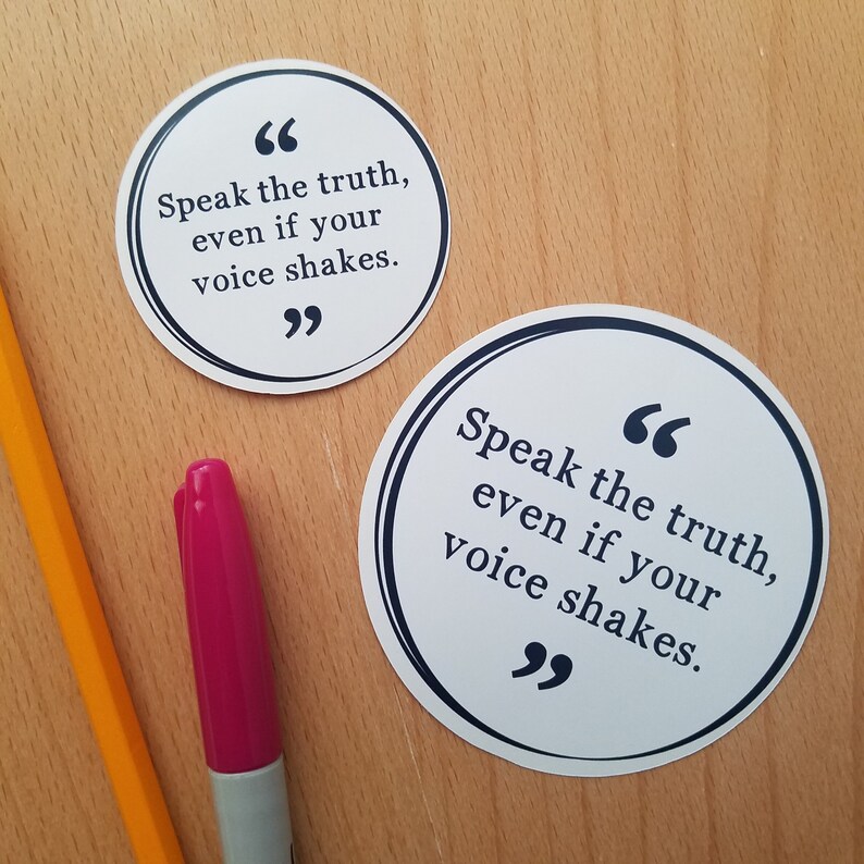 RBG Sticker, Speak the Truth, Inspired by Ruth Bader Ginsburg, Laptop ...