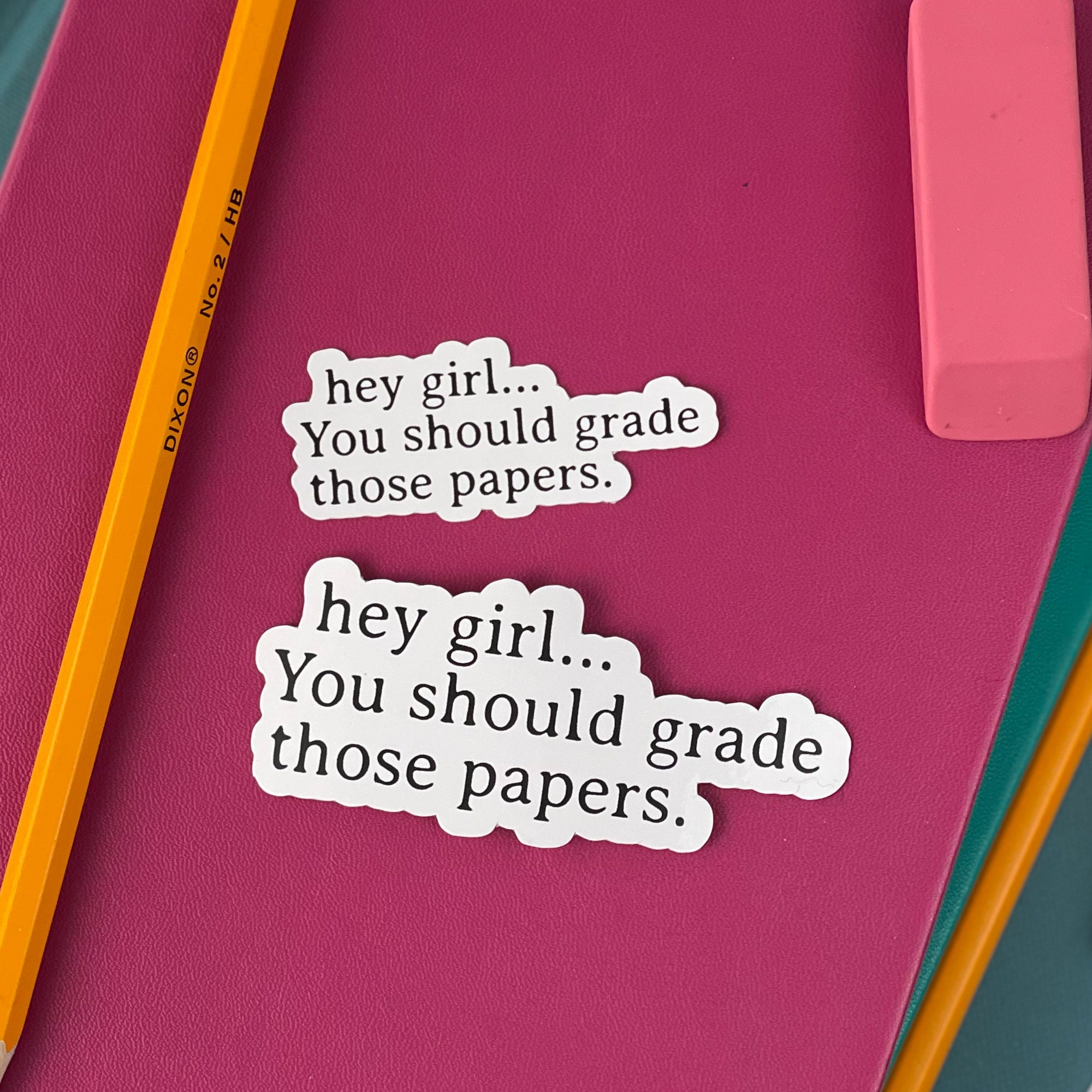 Teacher Stickers Funny Gift for Teachers Hey Girl You | Etsy