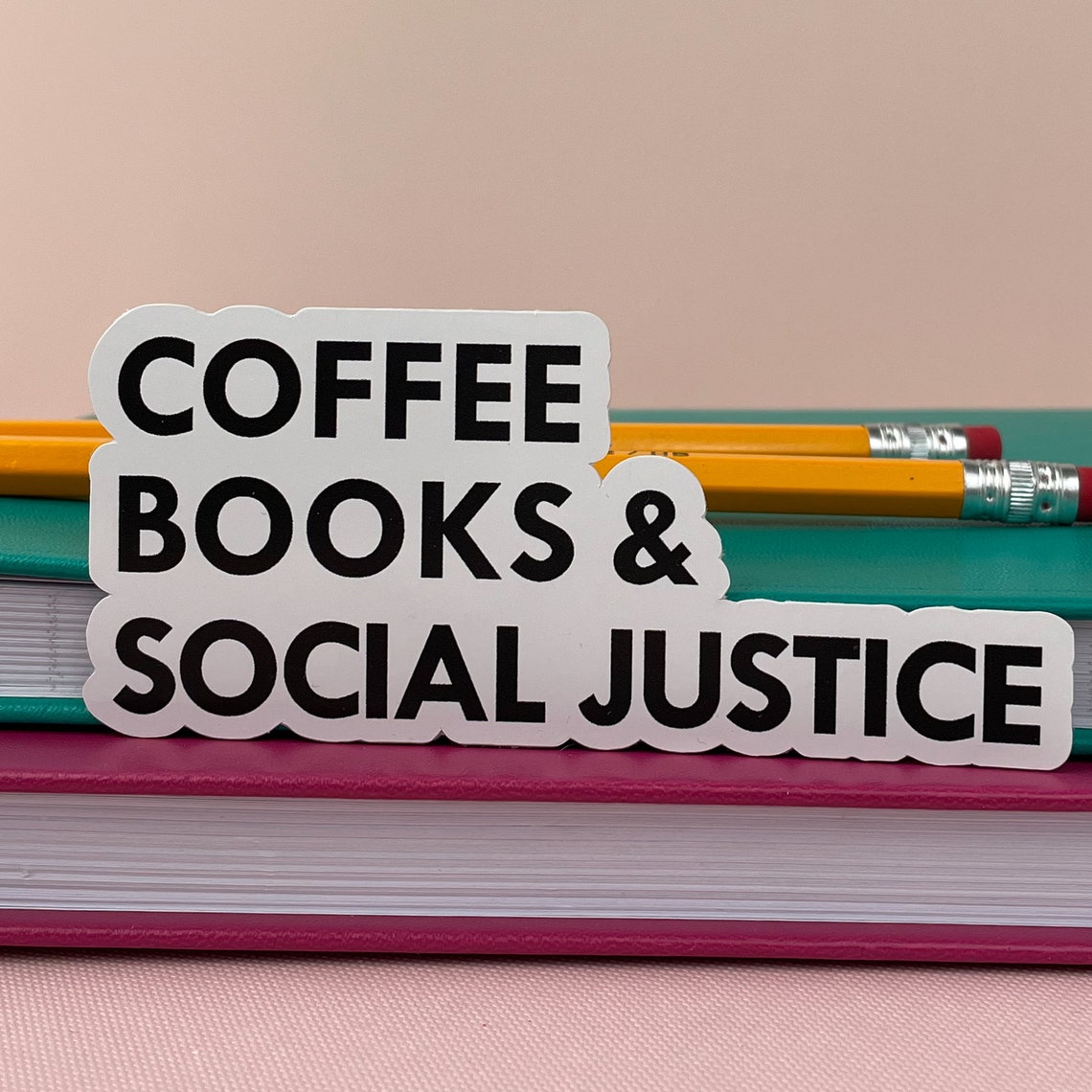 Coffee Books & Social Justice Sticker Laptop Stickers Book - Etsy