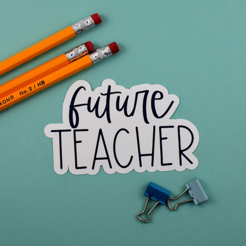 Future Teacher Education Major Gift Teacher Stickers - Etsy