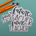 Future Teacher, Education Major Gift, Teacher Stickers - Etsy