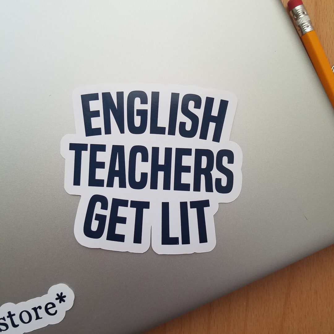 English Teacher Sticker, Teacher Appreciation Gift, Laptop Stickers - Etsy