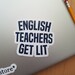 English Teacher Sticker Teacher Appreciation Gift English | Etsy