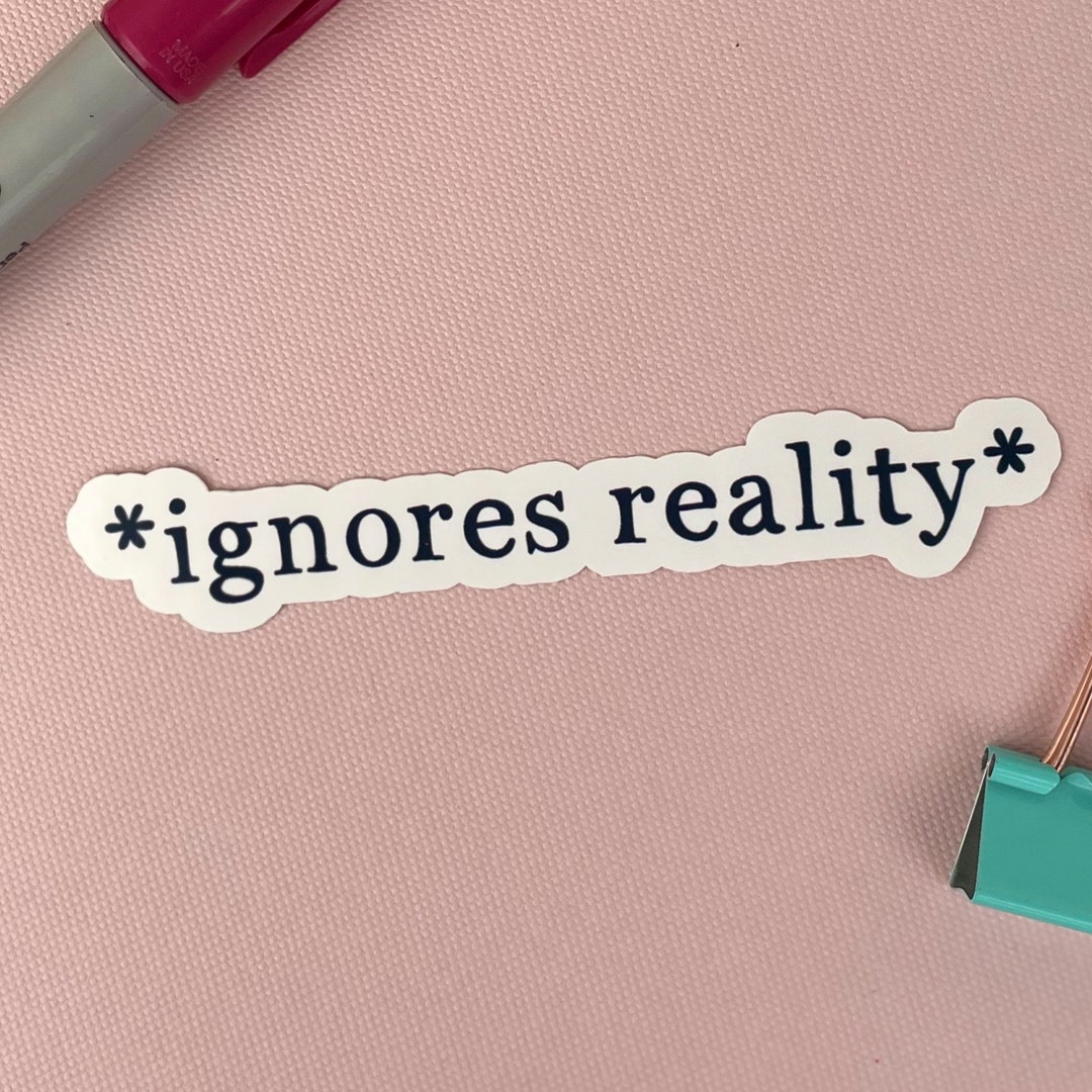 Laptop Stickers, ignores Reality, Introvert Stickers - Etsy
