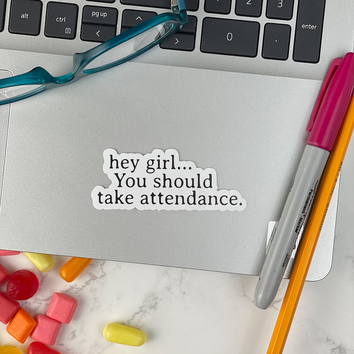 Teacher Stickers Funny Gift for Teachers Hey Girl You - Etsy