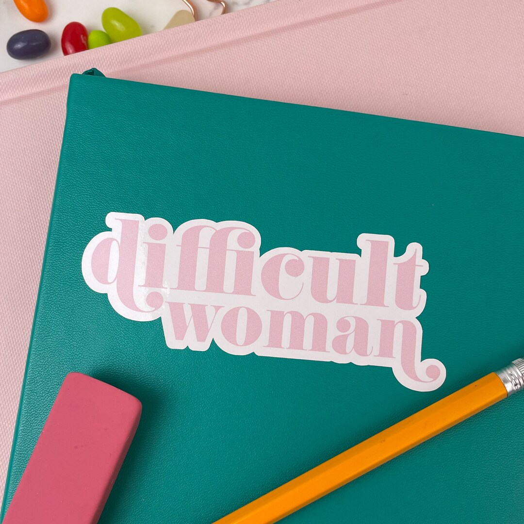 Difficult Woman, Funny Stickers, Laptop Stickers - Etsy