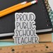Proud Public School Teacher Sticker Teacher Appreciation Gift - Etsy