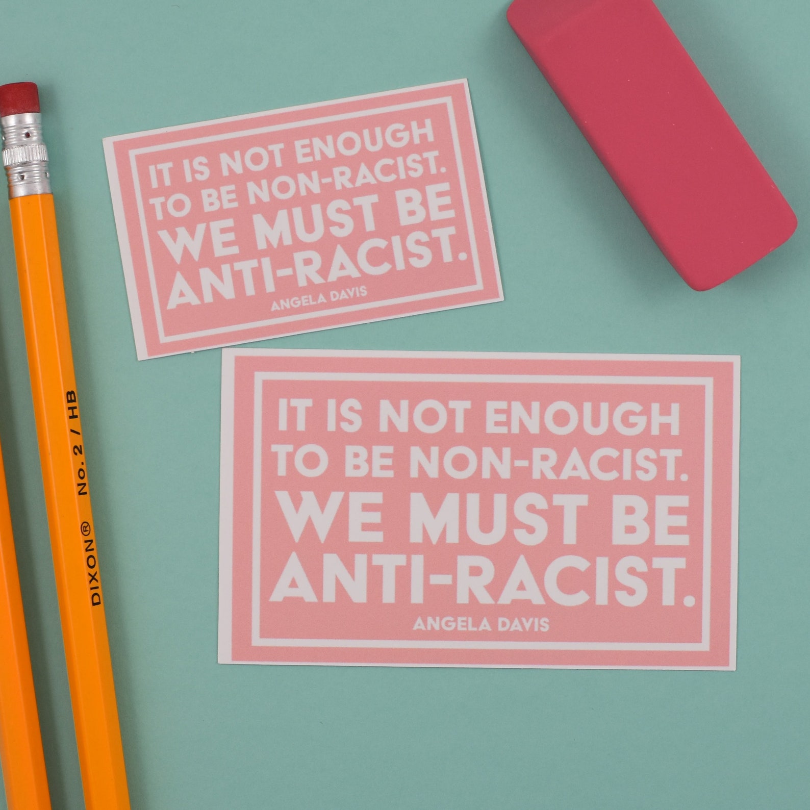 We Must Be Anti-racist Quote Anti-racism Sticker Social | Etsy