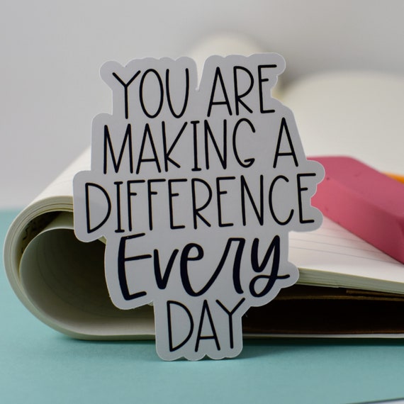 Teacher Stickers You Are Making a Difference Every Day - Etsy