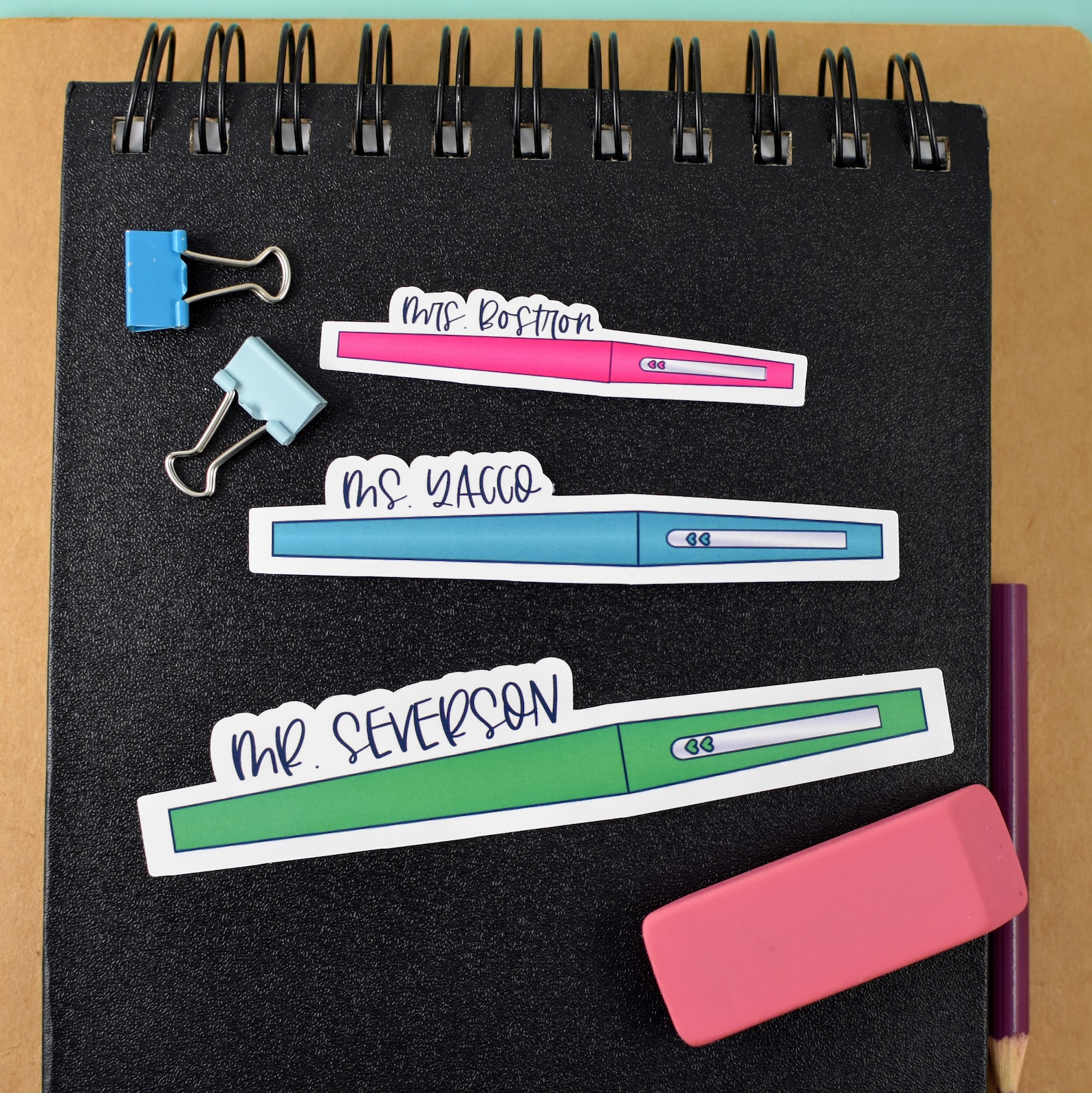 Custom Flair Pen Sticker Teacher Laptop Sticker Teacher | Etsy