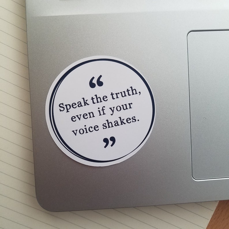 RBG Sticker, Speak the Truth, Inspired by Ruth Bader Ginsburg, Laptop ...