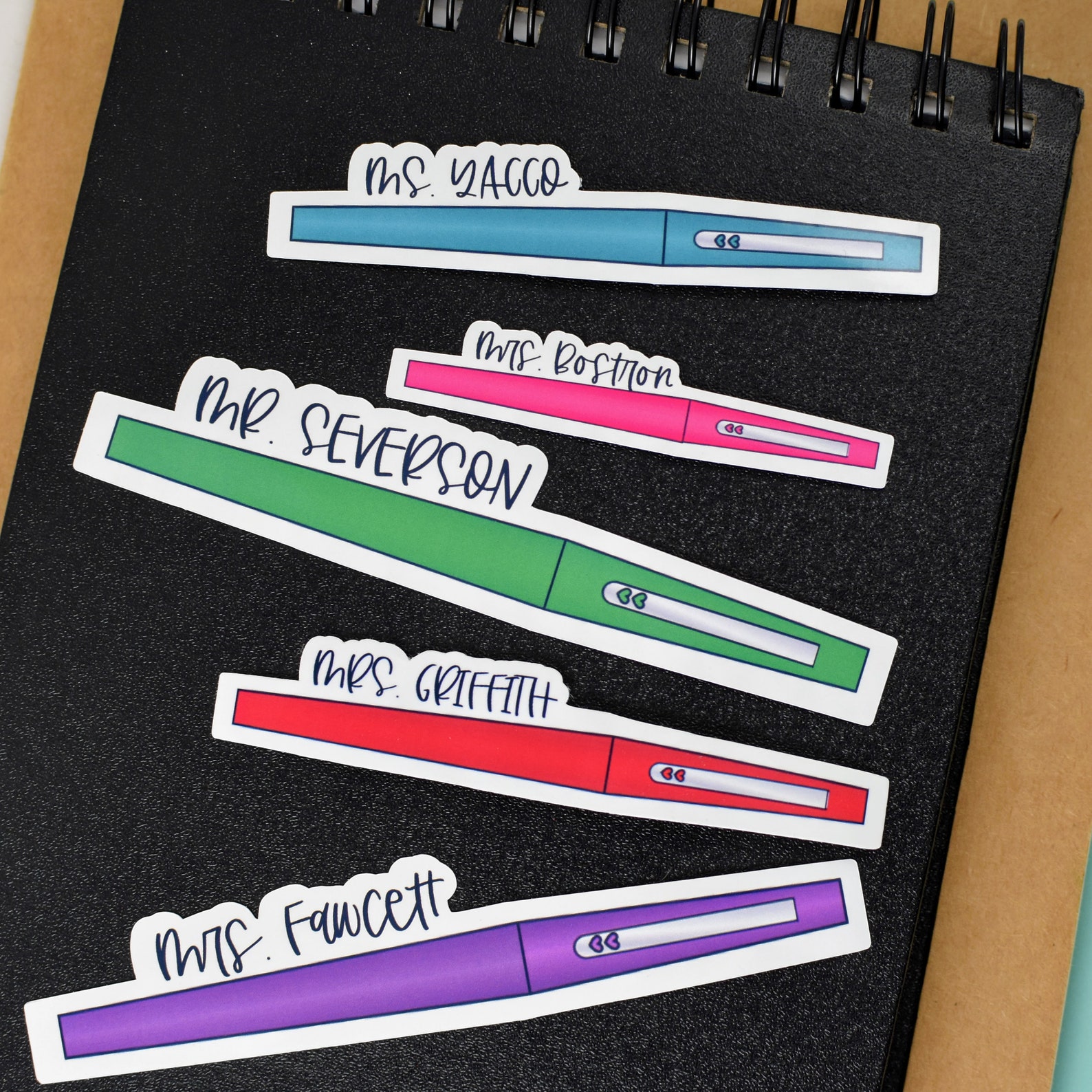 Custom Flair Pen Sticker Teacher Laptop Sticker Teacher | Etsy