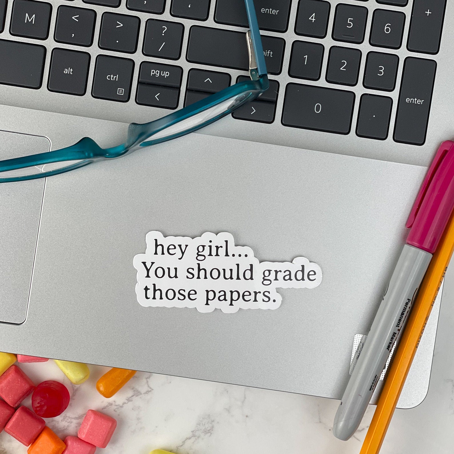Teacher Stickers Funny Gift for Teachers Hey Girl You | Etsy