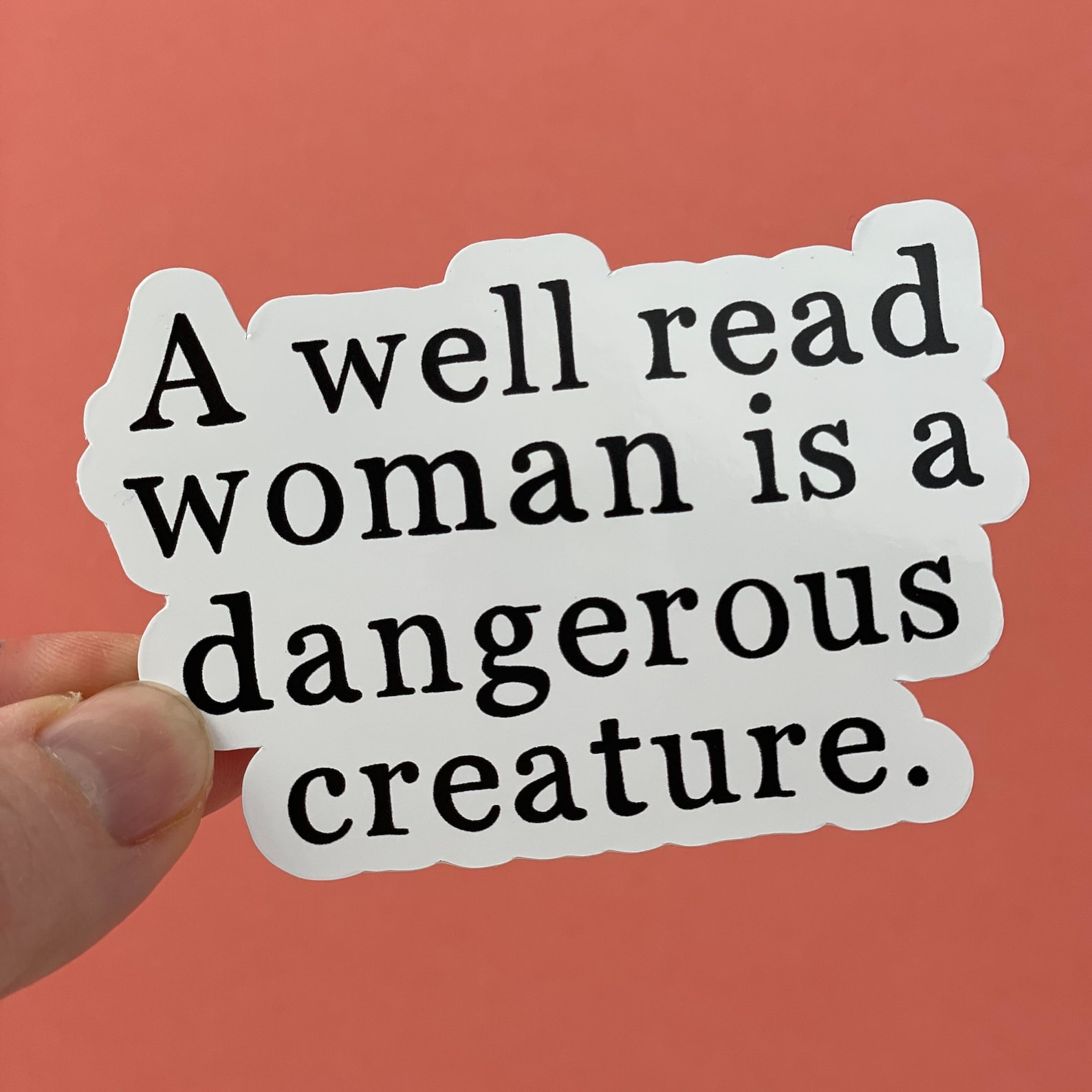 A Well Read Woman is Dangerous Creature Quote Stickers Book - Etsy